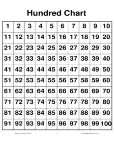 Printable 1-1000 Number Chart - Free Printable Chart