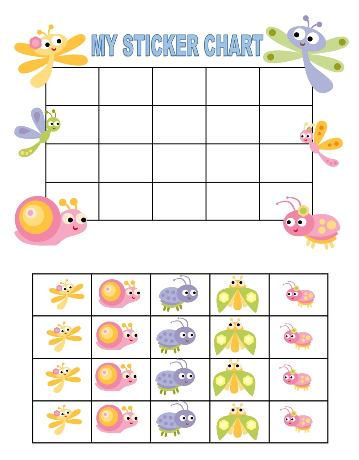 Free Sticker Chart Printable - Free Printable Chart