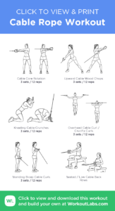 Printable Cable Machine Exercises Chart - Free Printable Chart