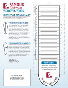Printable Foot Measurement Chart - Free Printable Chart