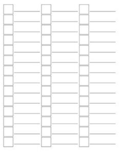 Printable Blank Marker Color Chart - Free Printable Chart