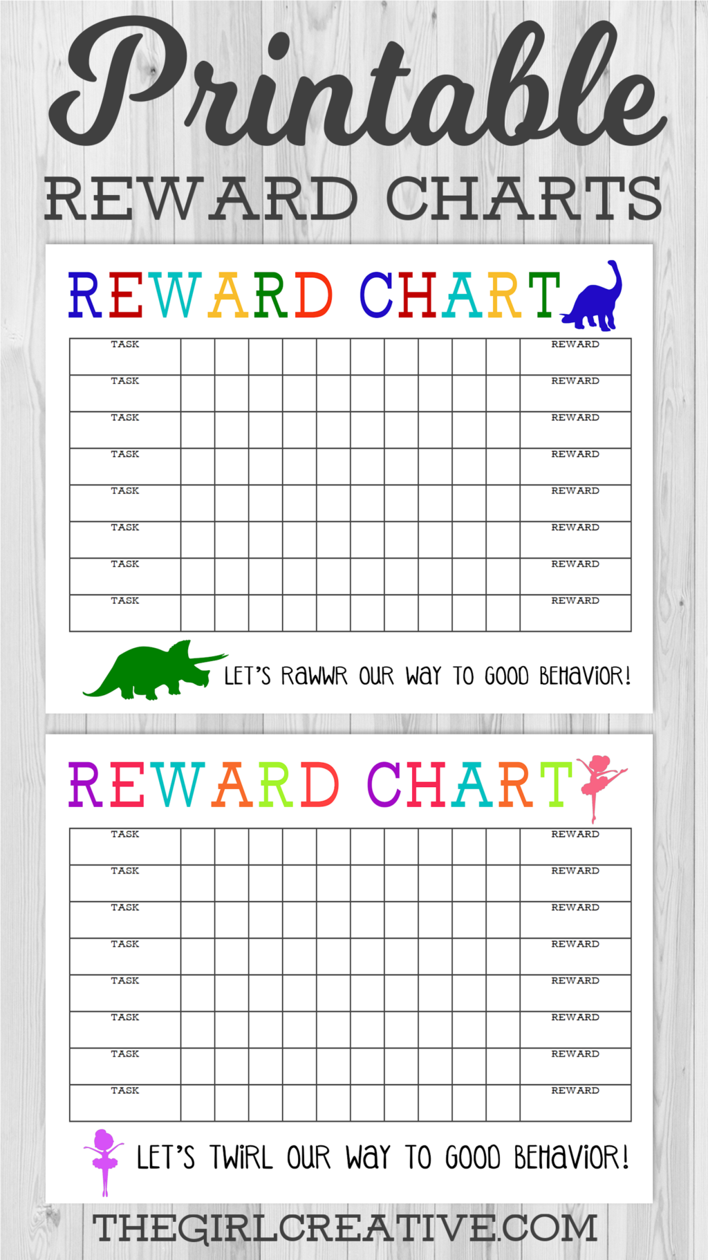 Printable Behavior Reward Chart - Free Printable Chart
