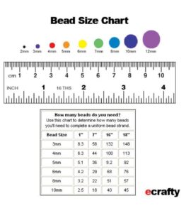 Bead Size Chart Printable - Free Printable Chart