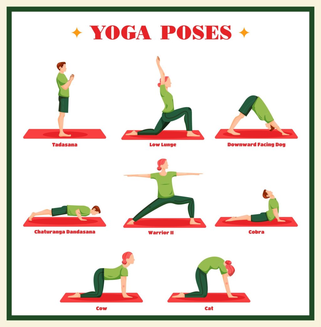 Pdf Printable Yoga Poses Chart - Free Printable Chart